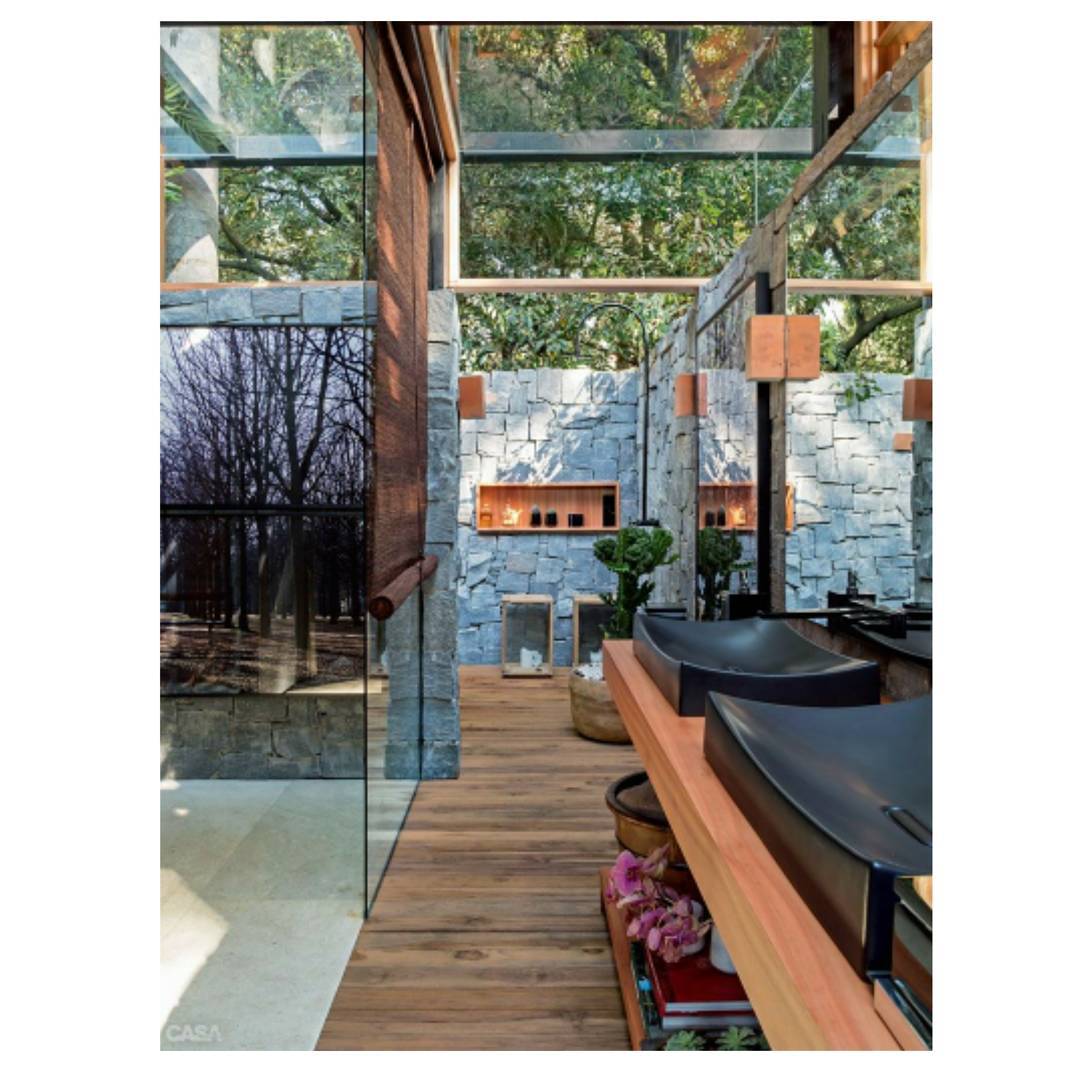 Banheiro Rústico: 50 fotos e inspirações - Dicas Decor