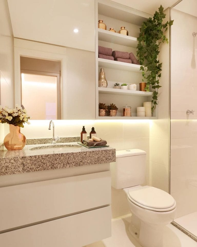 Banheiro branco: se inspire em 70+ decorações diferentes! - Dicas Decor