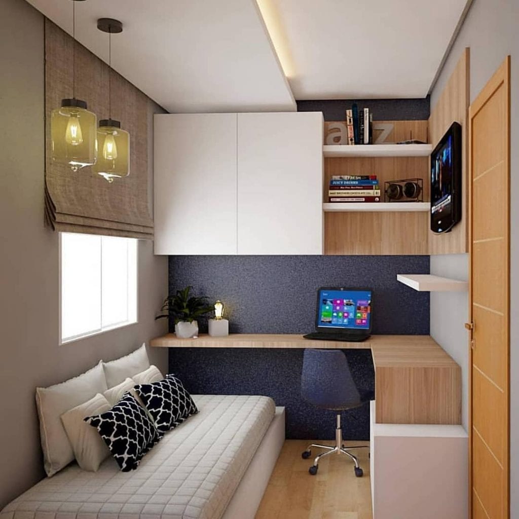 Quartos decorados de solteiro: 40 inspirações para seu lar! - Dicas Decor