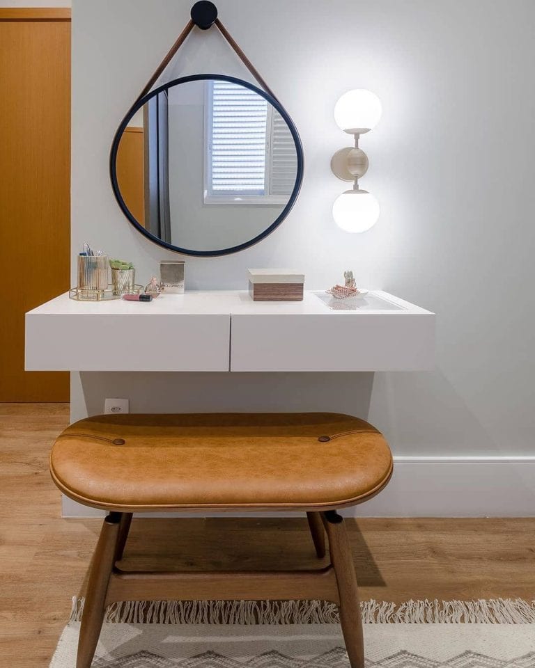 Penteadeira: 50 fotos, modelos e inspirações para ter a sua! - Dicas Decor