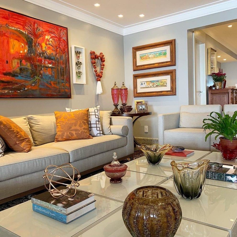 Sala de estar decorada: 70 incríveis ideias de decoração! - Dicas Decor