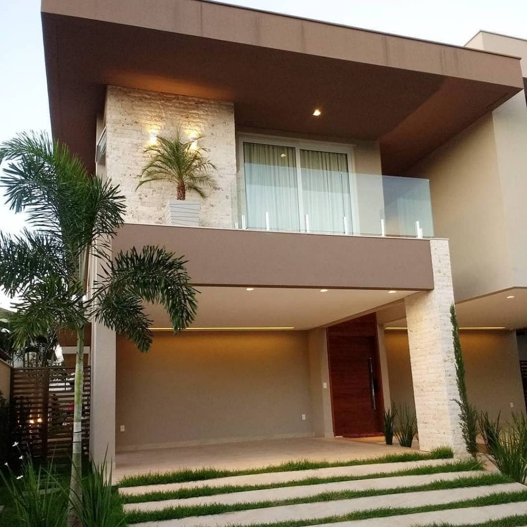 Fachada de casa com pedras: 50 incríveis ideias! - Dicas Decor
