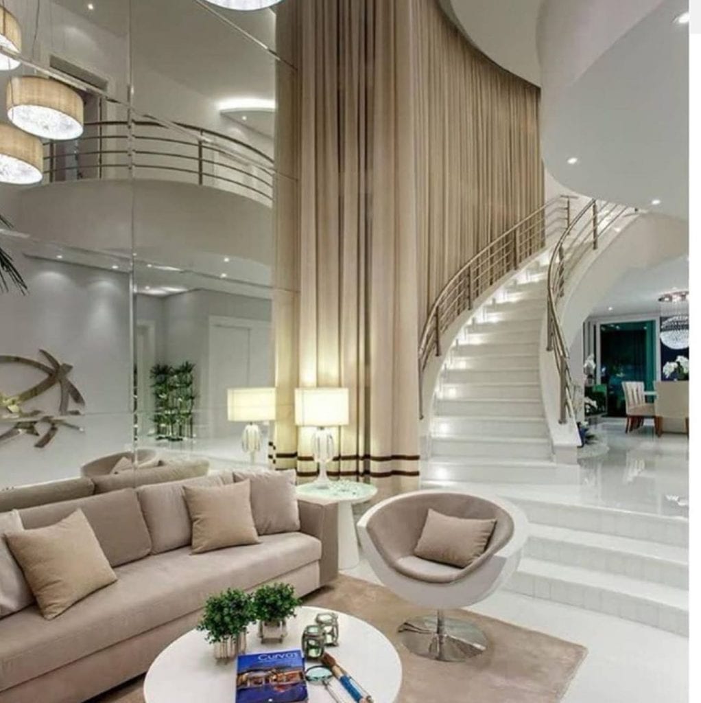 Sala com escada: 60 ideias e soluções incríveis! - Dicas Decor