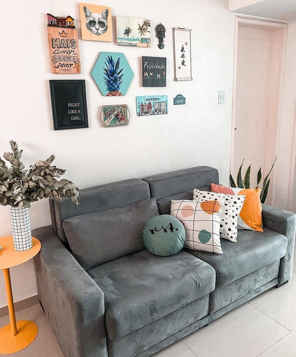 Sofá pequeno: 60 diferentes modelos para sua sala! - Dicas Decor