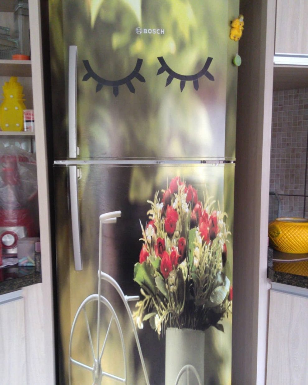 Envelopamento de geladeira: como fazer + 40 ideias - Dicas Decor