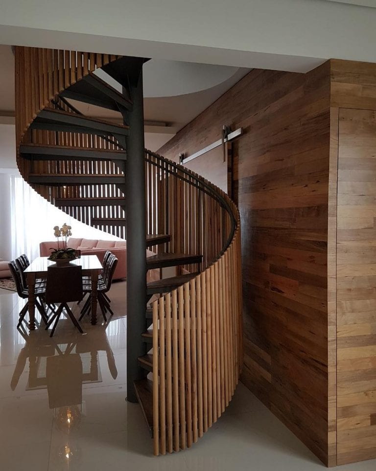 Escada Caracol: medidas e +50 inspirações e dicas! - Dicas Decor Escada Caracol: medidas e +50 inspirações e dicas! - Dicas Decor
