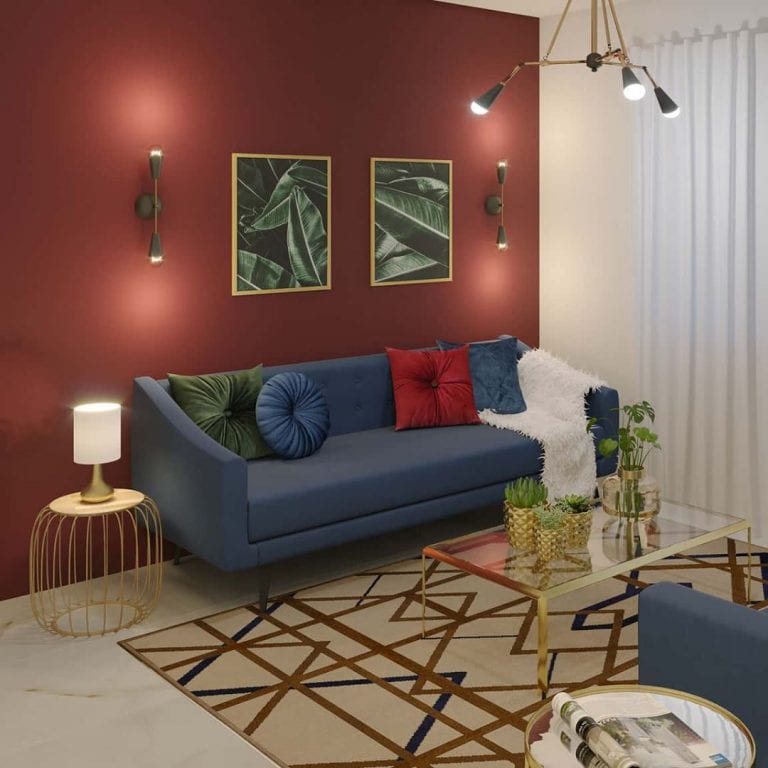 Sofá Azul: 55 modelos e dicas de como usar na decoração - Dicas Decor