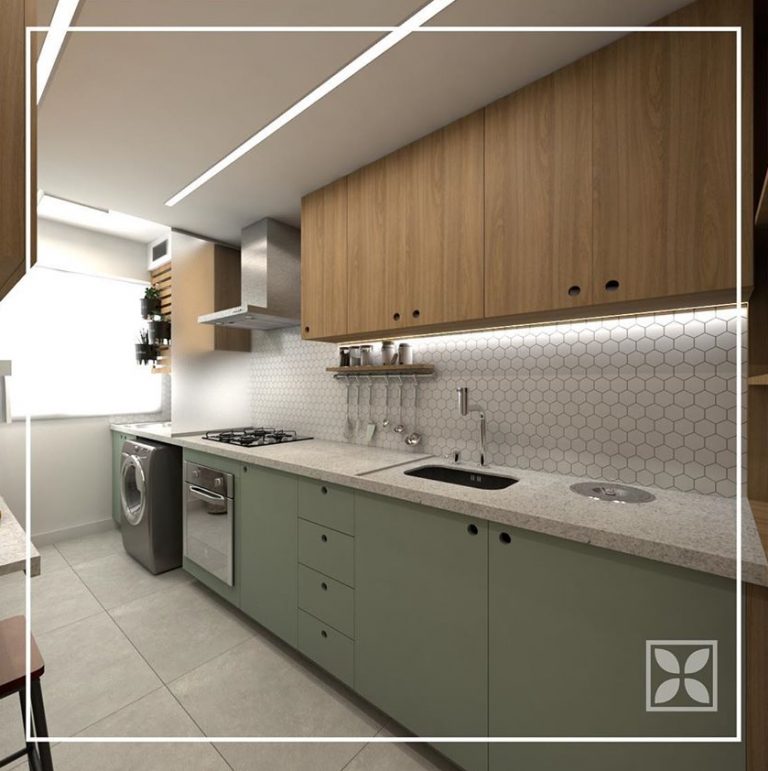 Cozinha Verde: +50 inspirações em diversos tons! - Dicas Decor