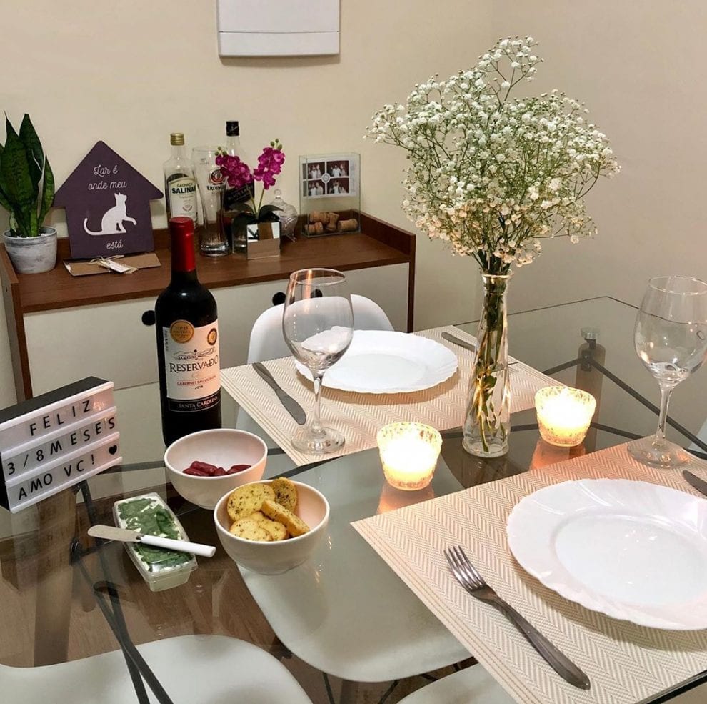 Mesa Posta Jantar Romântico: 40 incríveis inspirações! - Dicas Decor
