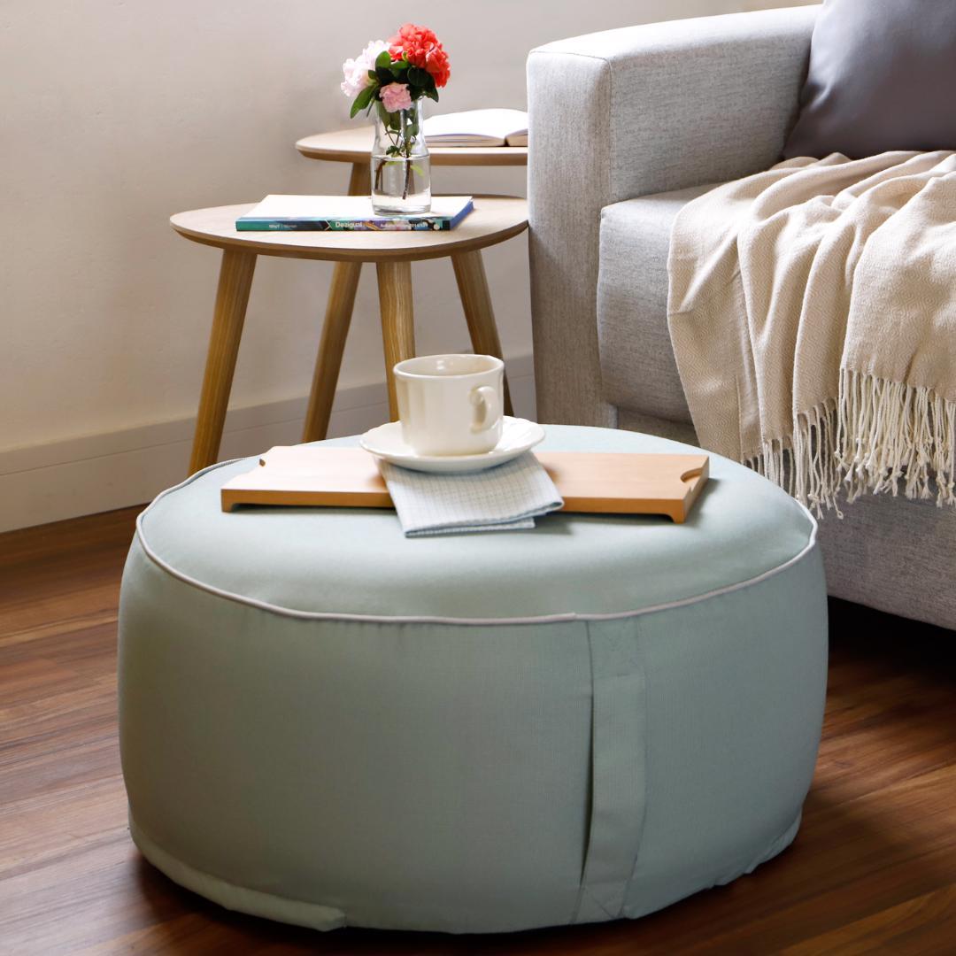 Puff Redondo: 30 Modelos e Dicas de Decoração - Dicas Decor