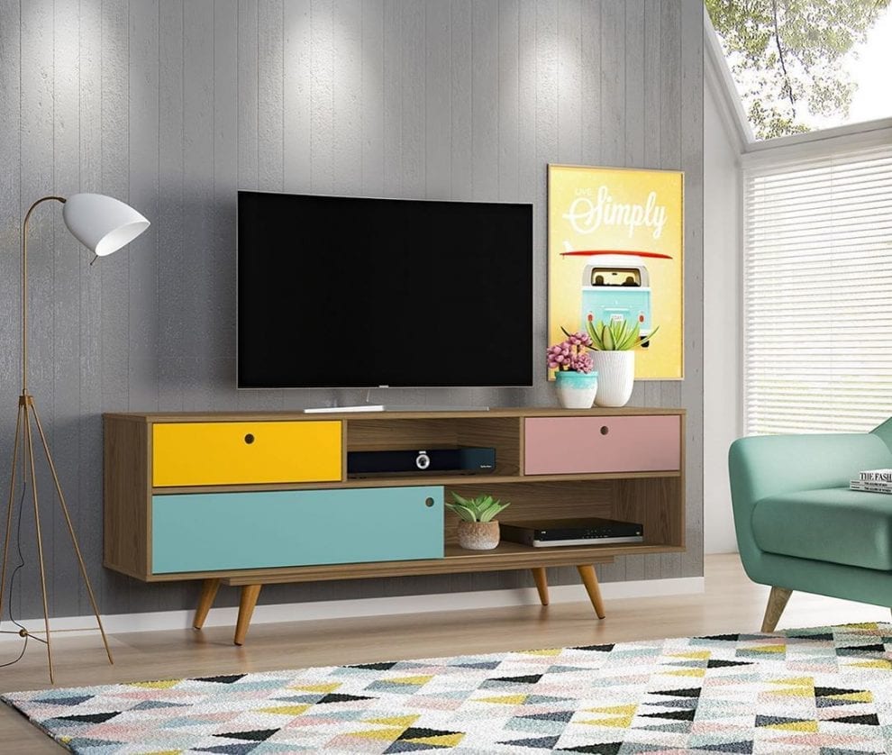 Rack Retrô: 40 ideias super interessantes! - Dicas Decor