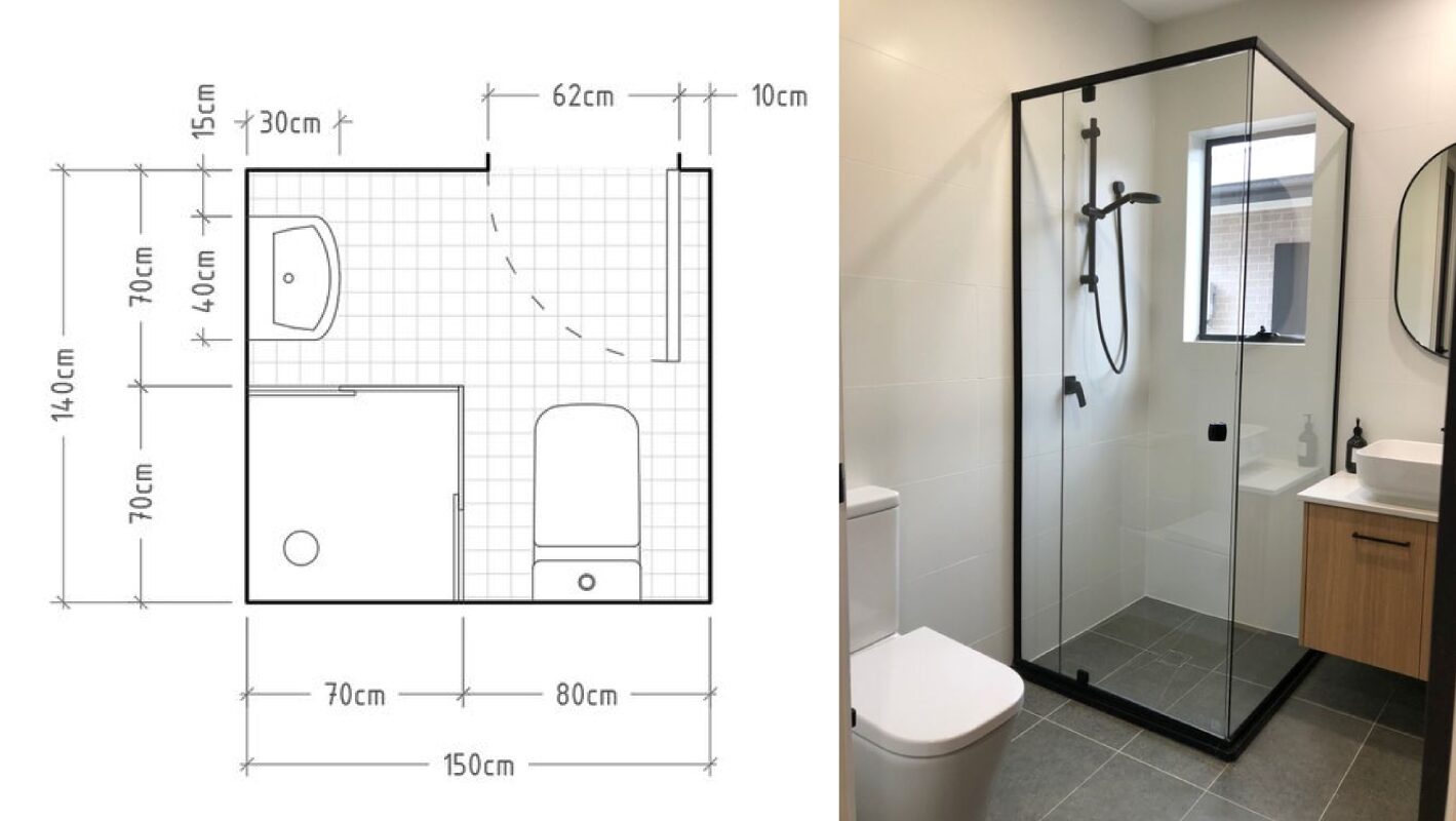 Banheiro Quadrado: Medidas Mínimas e 24 Inspirações - Dicas Decor