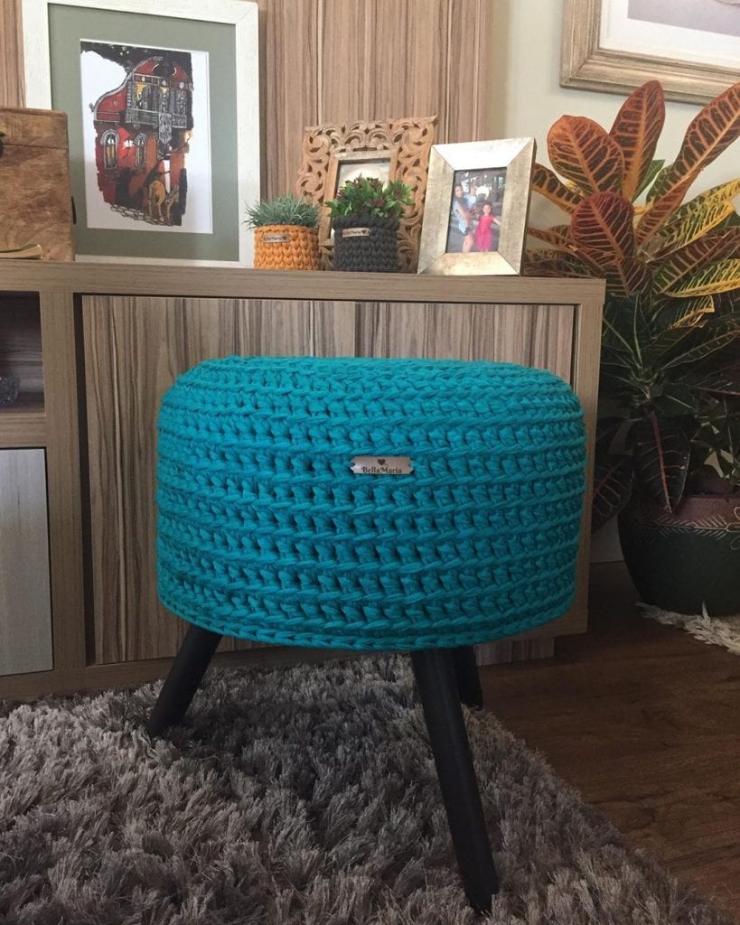 Puff de Crochê: tutoriais, como limpar e 45 modelos! - Dicas Decor