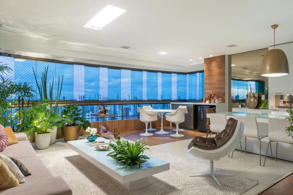 Varanda integrada com sala: 40 lindas ideias para você! - Dicas Decor