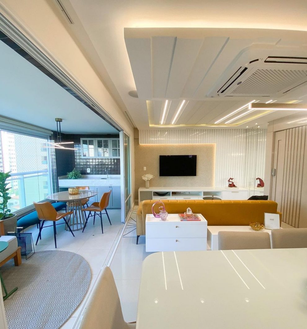 Varanda integrada com sala: 40 lindas ideias para você! - Dicas Decor