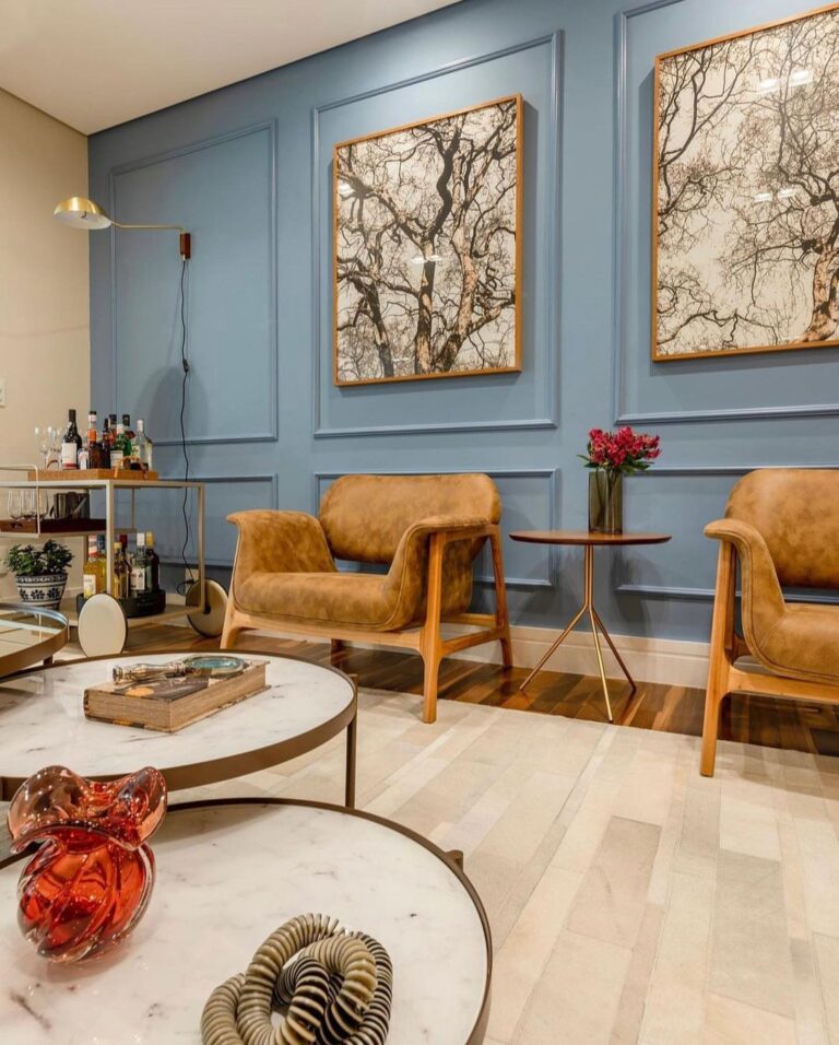 Decoração Sala Azul: Como Combinar e +30 Inspirações - Dicas Decor