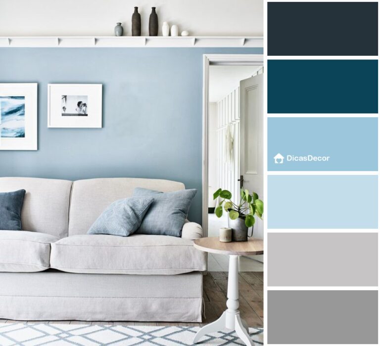 Decoração Sala Azul: Como Combinar e +30 Inspirações - Dicas Decor