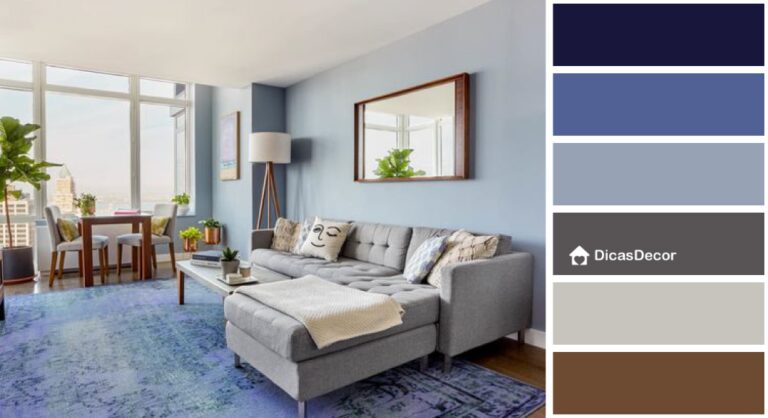 Decoração Sala Azul: Como Combinar e +30 Inspirações - Dicas Decor