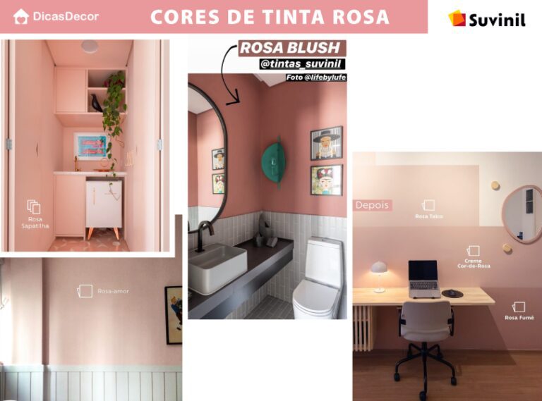 Cor Rosa na Decoração: Como Combinar +20 Inspirações - Dicas Decor